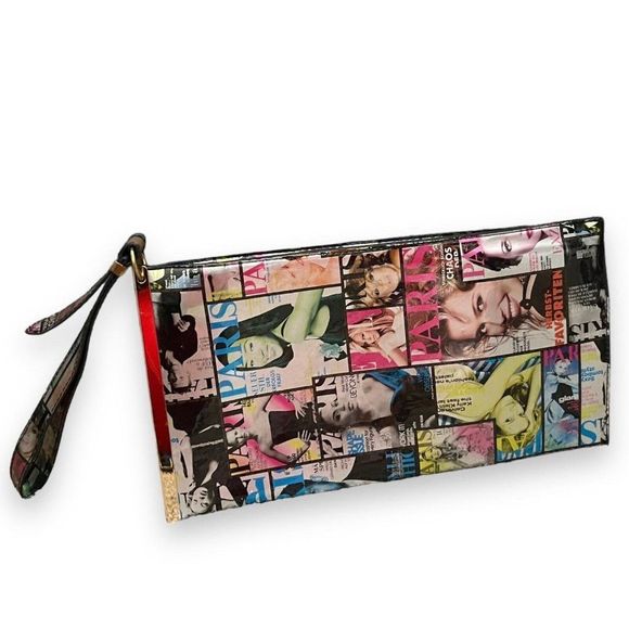 Unbranded | Bags | Magazine Clutchwristlet Bag Womens Multicolor Large ...